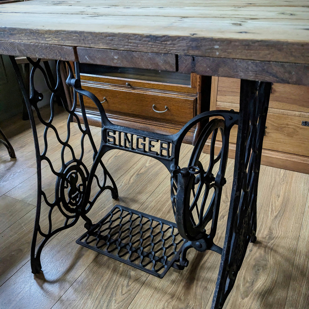 Antique Singer Table – Henry Paints Furniture