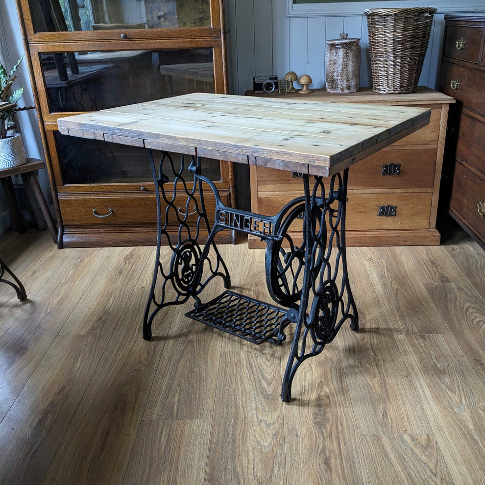 Antique Singer Table – Henry Paints Furniture